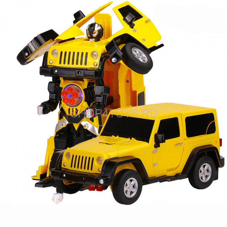 Радиоуправляемый робот трансформер Jeep Rubicon Yellow 1:14 - 2329PF ...